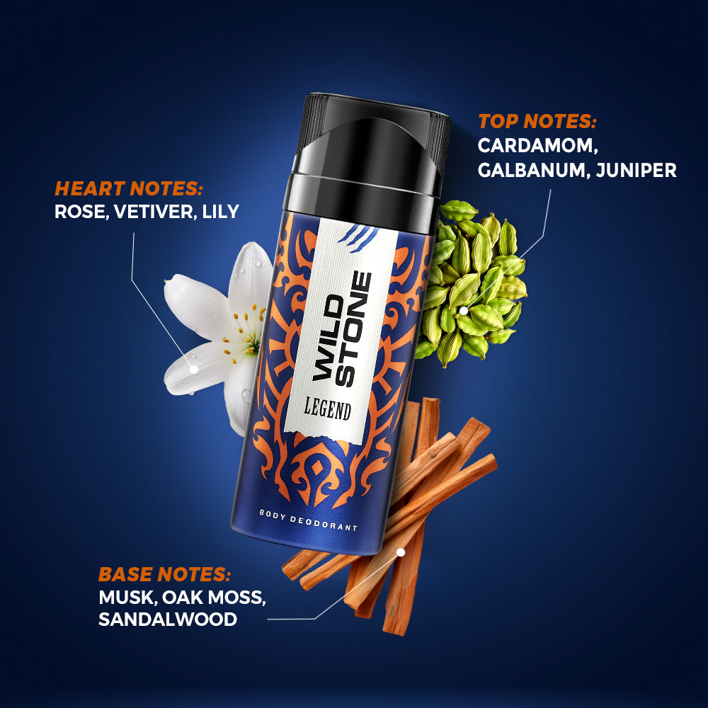 Legend Deodorant for Men 150 ml | Wild Stone