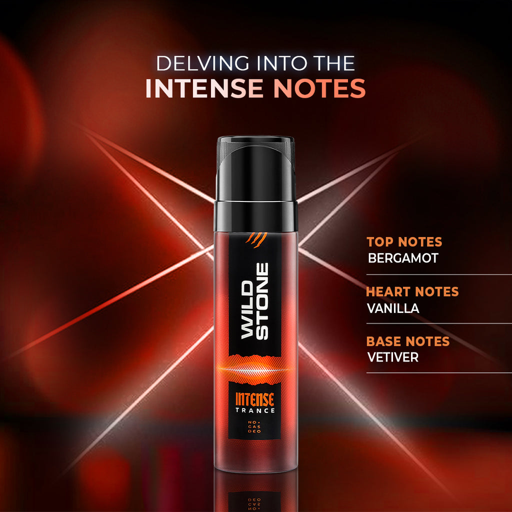 Wild Stone Intense Black and Trance No Gas Deodorant Gift Set for Men,