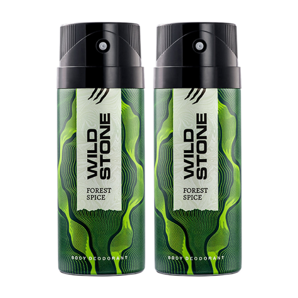 Forest Spice Deodorant for Men 150ml (Pack of 2) | Wild Stone